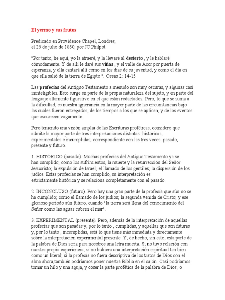 Oseas 2 (14-15el Yermo y Sus Frutos | PDF | Cristo (título) | Profecía