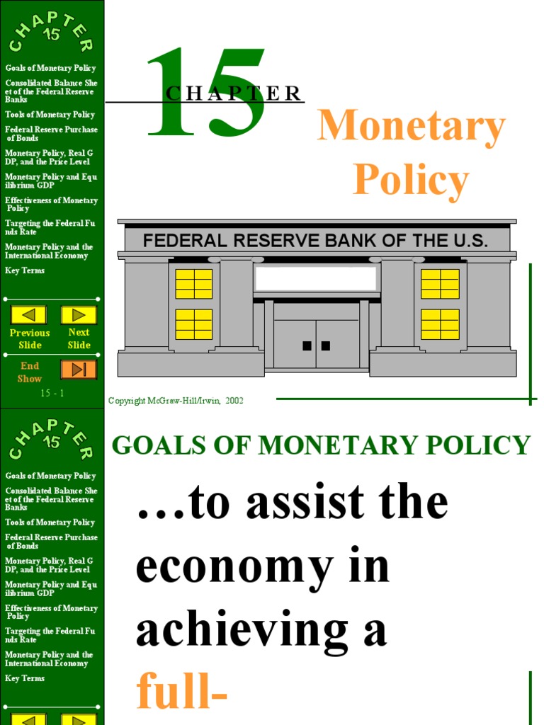 Monetary Policy: Federal Reserve Bank of The U.S | PDF | Monetary ...