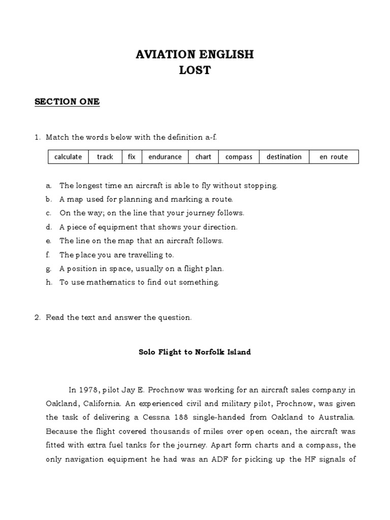 Aviation English Navigation Guide | PDF | Transport Safety | Aerospace