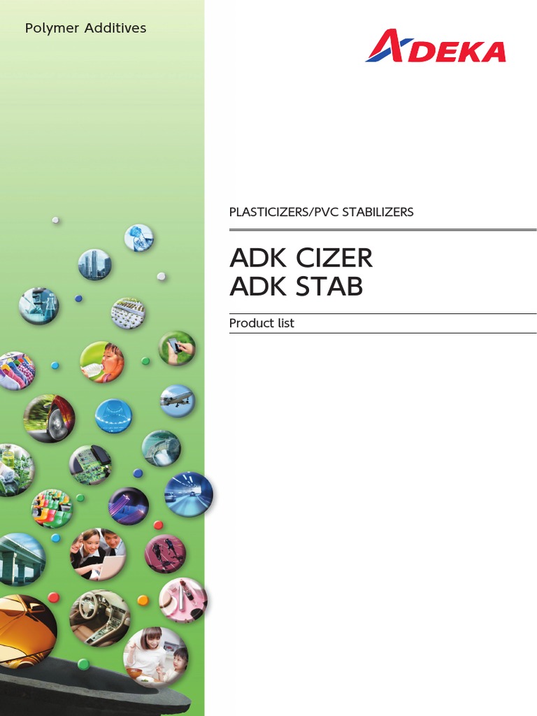 Adk Cizer Adk Stab: Polymer Additives | PDF | Polyvinyl Chloride | Epoxy