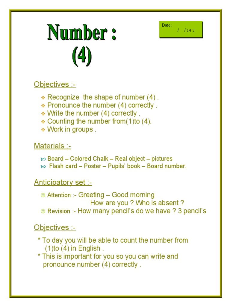 Objectives:-: Board - Colored Chalk - Real Object - Pictures Flash Card ...