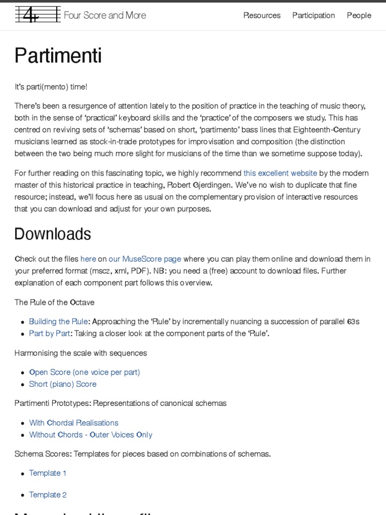 Partimenti: Downloads | PDF | Chord (Music) | Scale (Music)