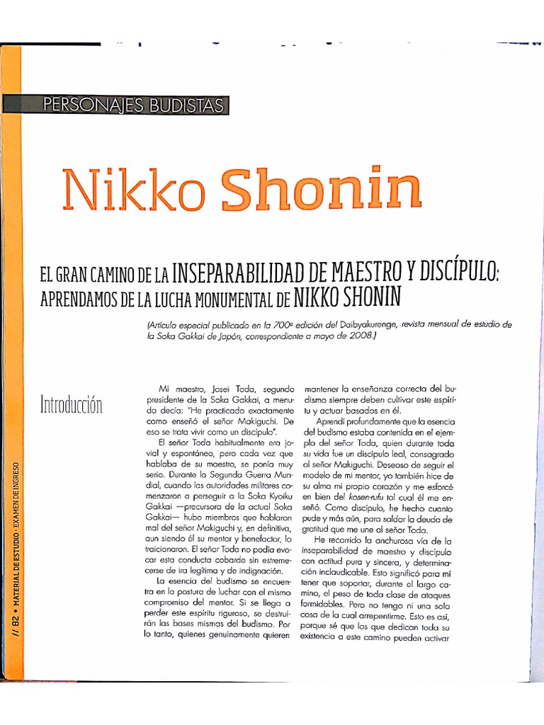 Nikko Shonin | PDF | Salud y bienestar