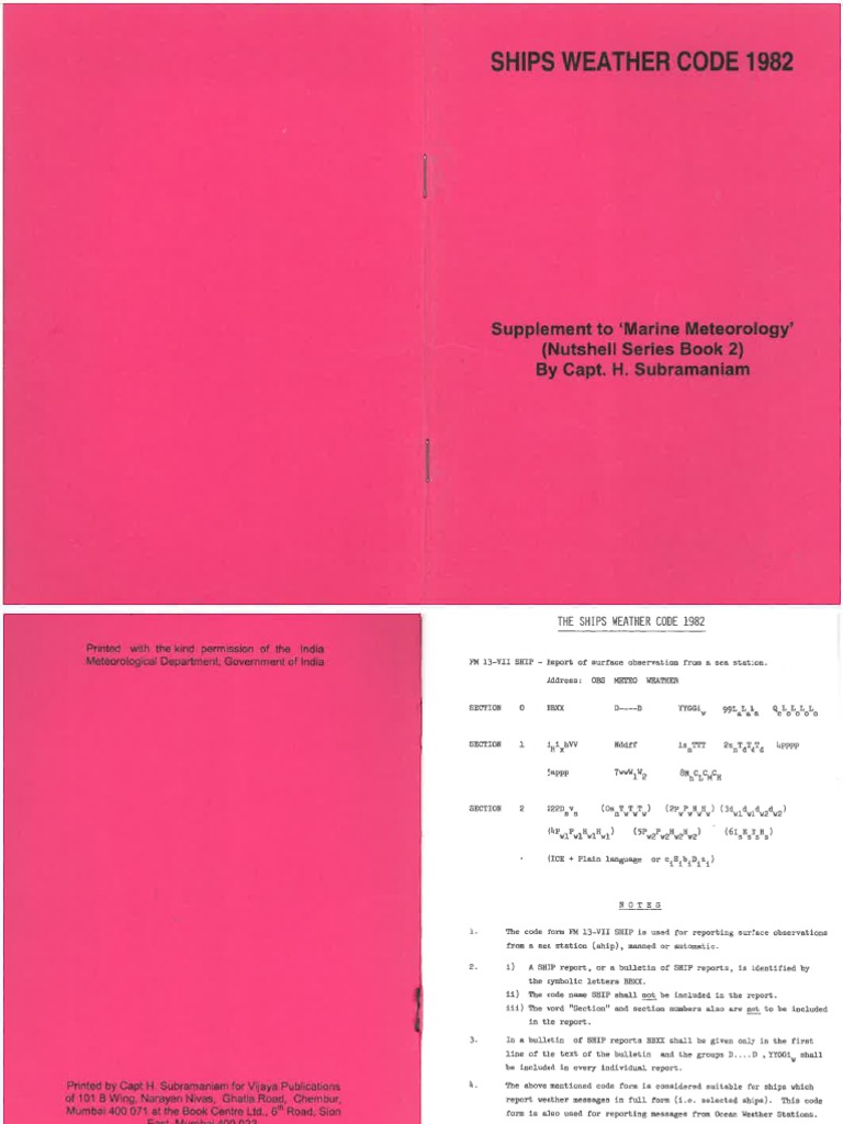 Meteorology (Weather Coding and Decoding) | PDF