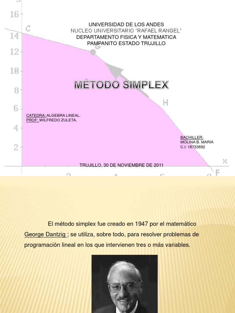 Metodo Simplex | PDF | Álgebra | Análisis