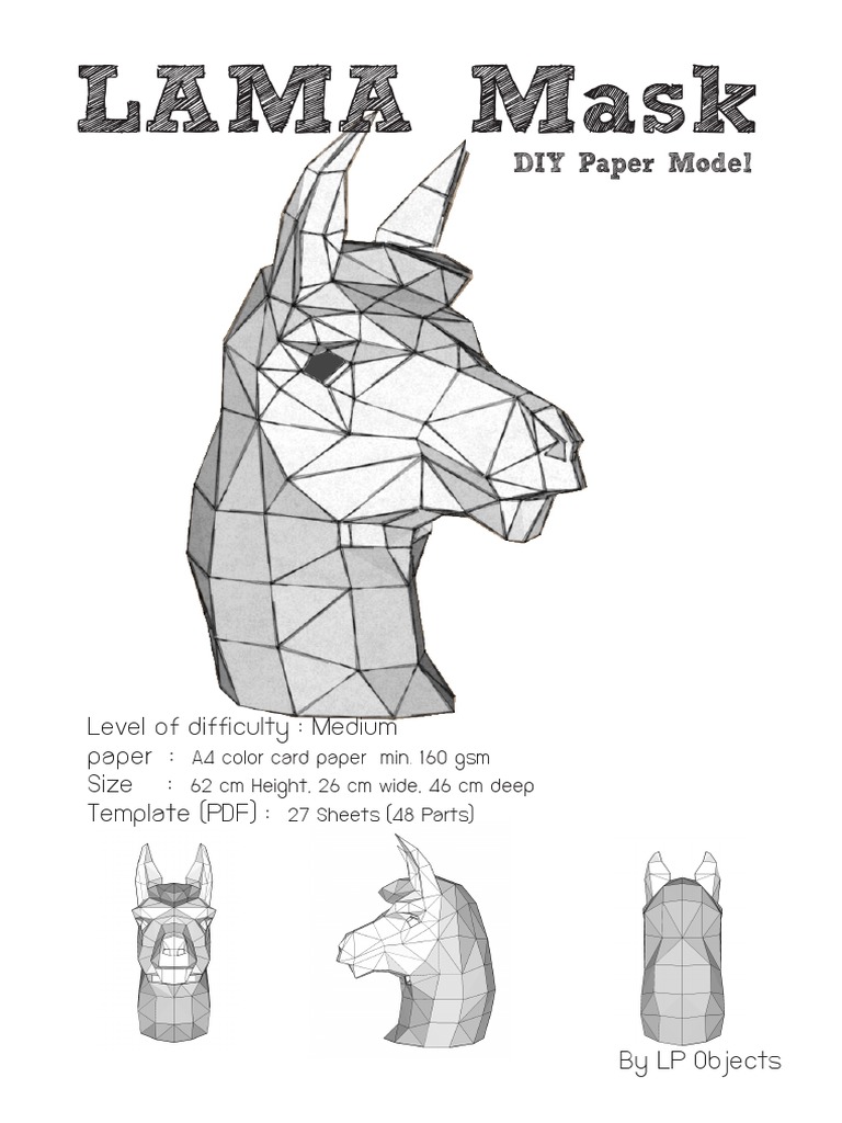 LAMA Mask Manual V1 ByLPObjects | PDF | Office Equipment | Stationery