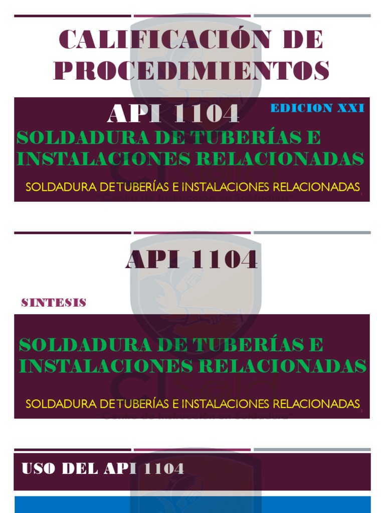 Cisold - Api - 1104 - WPS-PQR-WPQ | PDF | Soldadura | Construcción