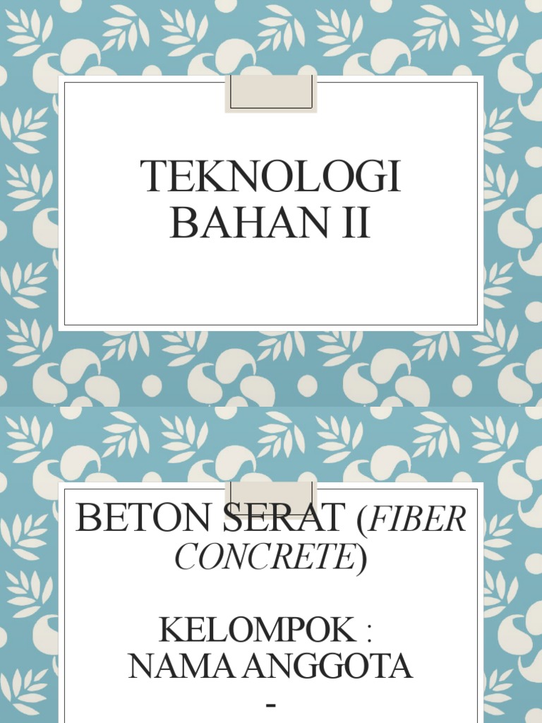 Beton Serat | PDF