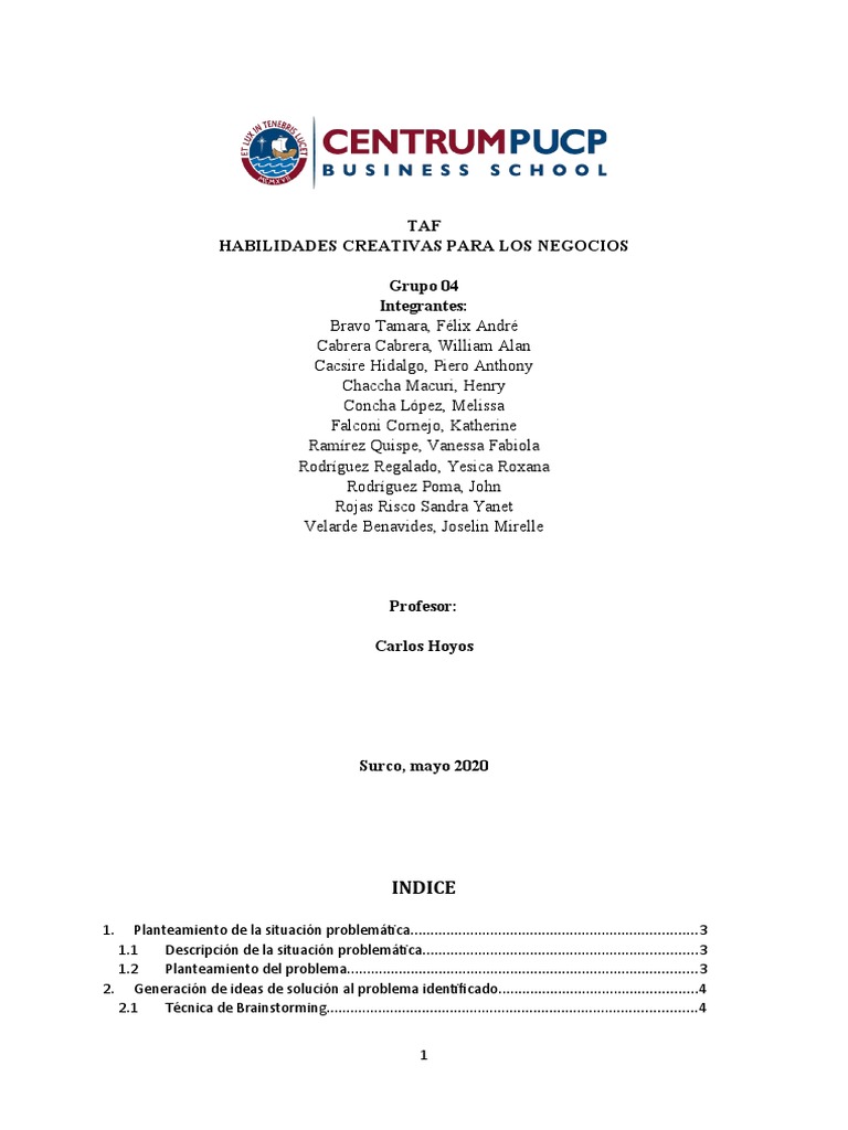 Informe Final TAF - Grupo 4 | PDF | Aprendizaje | Libreria digital