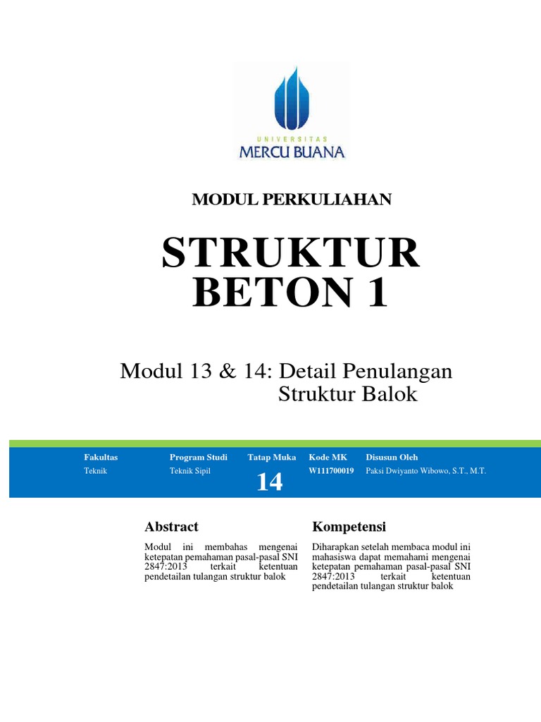 Struktur-Beton 1-P13 14 | PDF