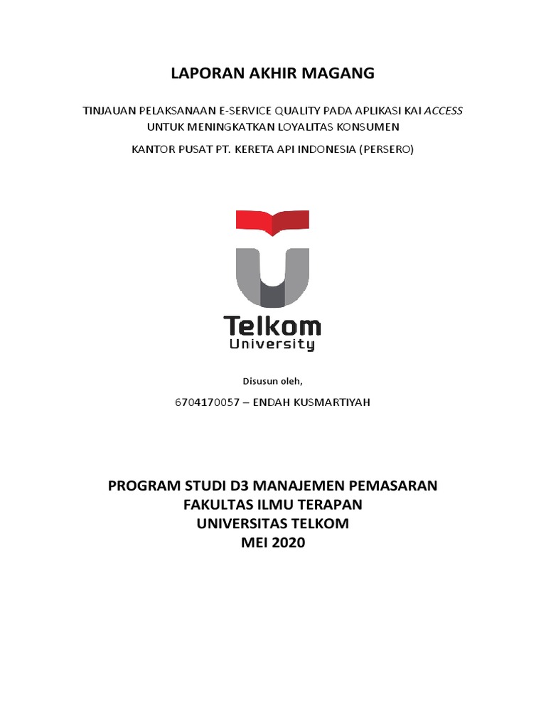 Laporan Magang Pt Kereta Api Indonesia Pdf