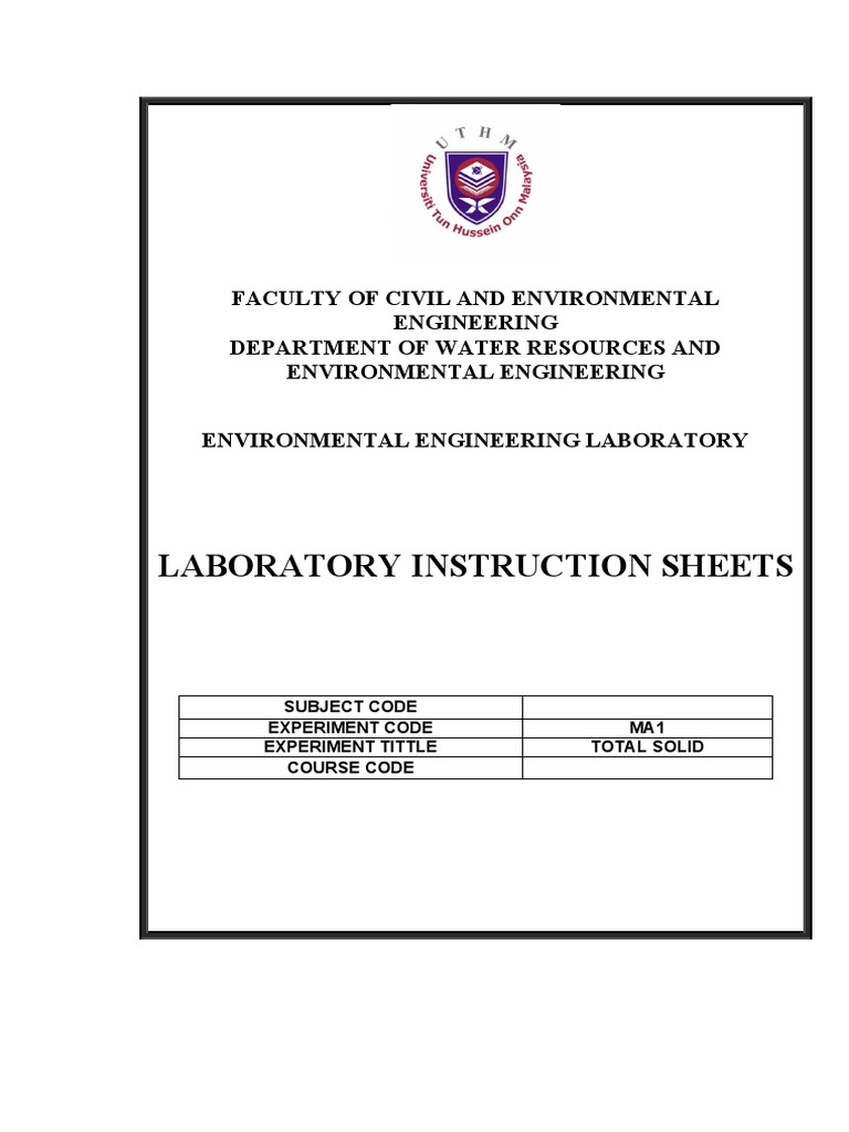 Total Solid Determination Experiment | PDF | Materials | Physical Sciences