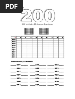 Actividades de Números 200 a 300 | PDF