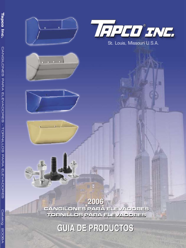 Capachos Tapco | PDF | Tornillo | Acero