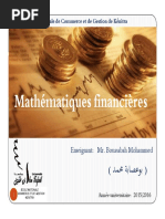 Mathématiques Financières - Cours Et Exerces Corrigés | PDF | Compte courant | Prêts