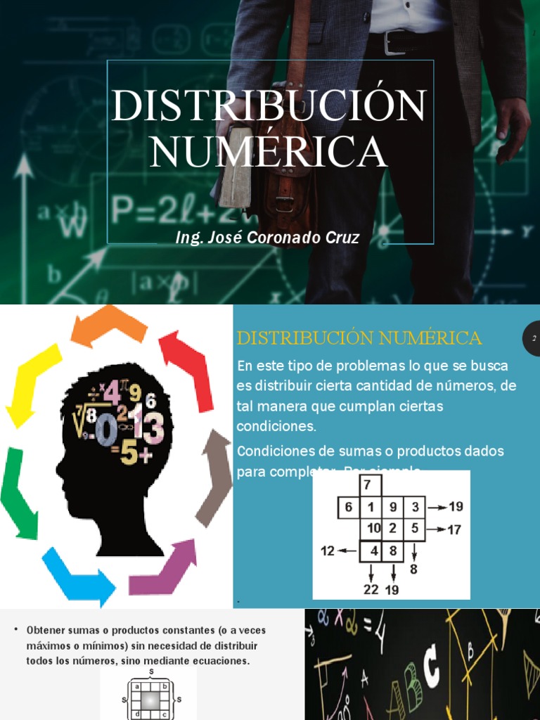 Distribuciones Numéricas y Ejercicios | PDF | Triángulo | Ecuaciones