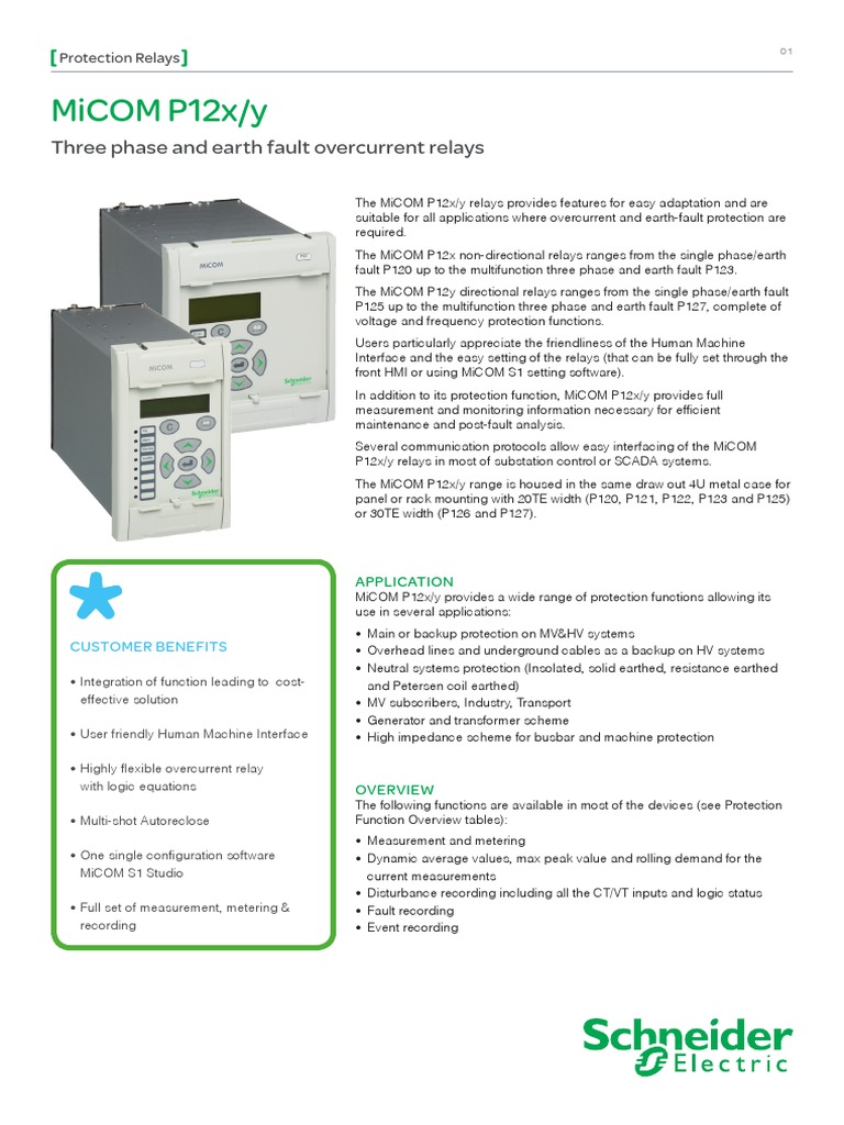 MiCOM P12x PDF | Download Free PDF | Relay | User Interface