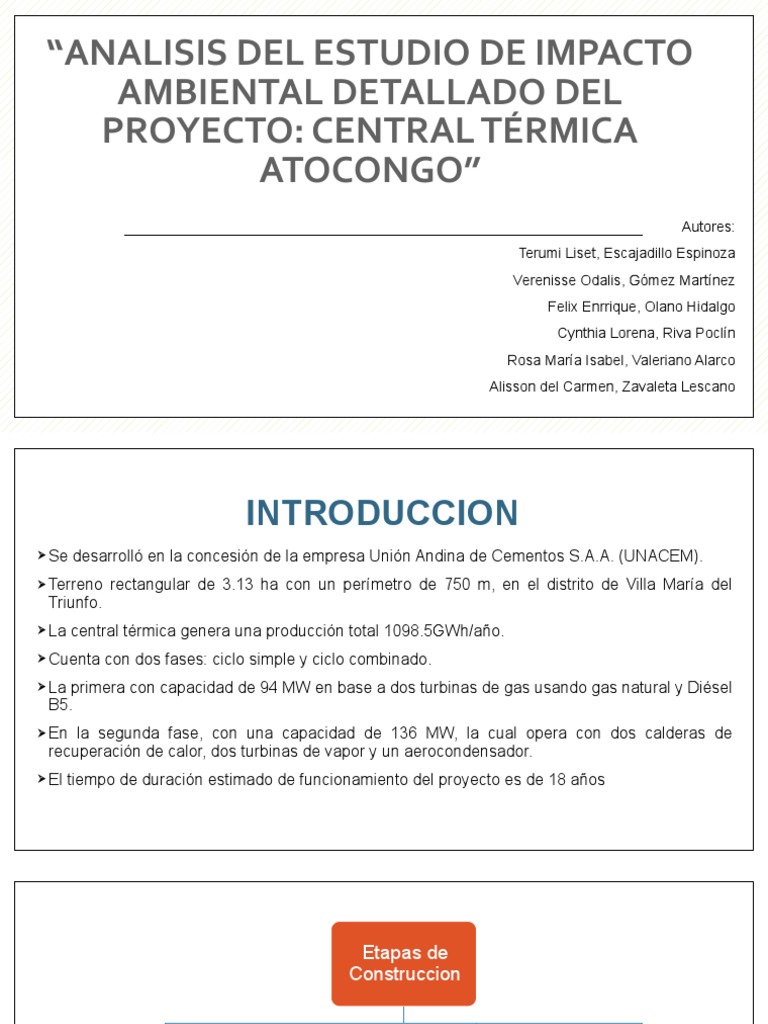 Análisis crítico del Estudio de Impacto Ambiental Detallado del ...