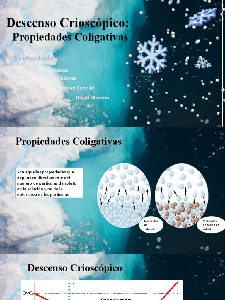 Descenso Crioscópico Pdf Química Física Procesos Industriales