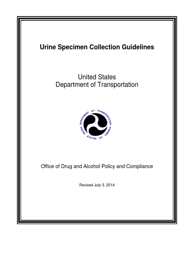 Specimen Collection Urine | PDF | Public Toilet | Drug Test