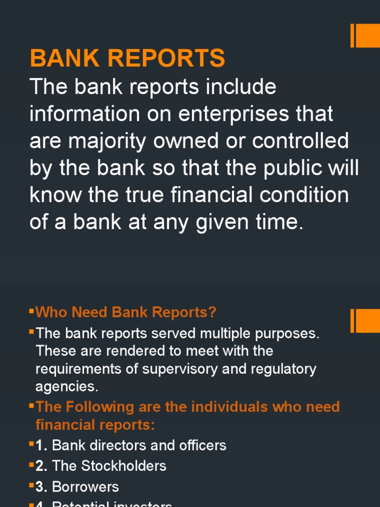 Bank Reports | PDF
