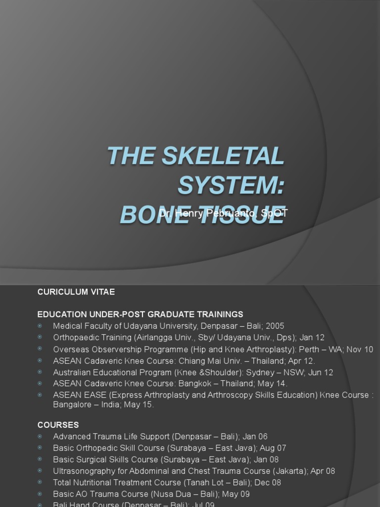 NMS 1 - The Skeletal System | PDF | Bone | Osteoporosis