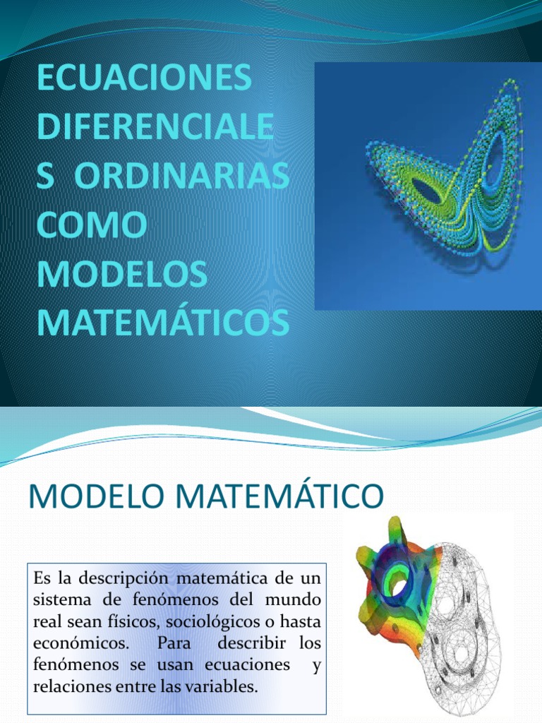 Ecuaciones Diferenciales Ordinarias Como Modelos Matemã Ticos | PDF ...