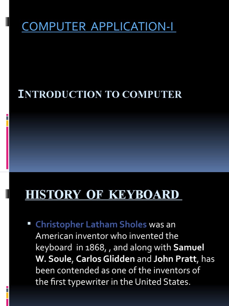 Keyboard PRESENTATION | PDF