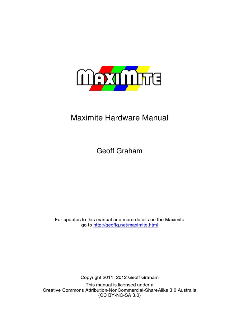 Maximite Hardware Manual | PDF | Usb | Media Technology