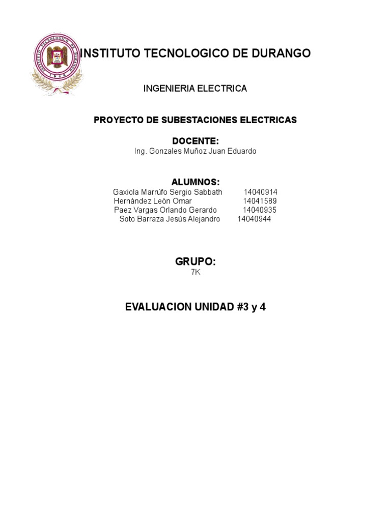 Pryecto Final Subestacion Bio Pappel | PDF | Subestacion electrica | Transformador