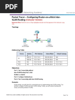 6.3.3.6 Packet Tracer - Configuring Router-on-a-Stick Inter-VLAN Routing Instructions - ILM ...