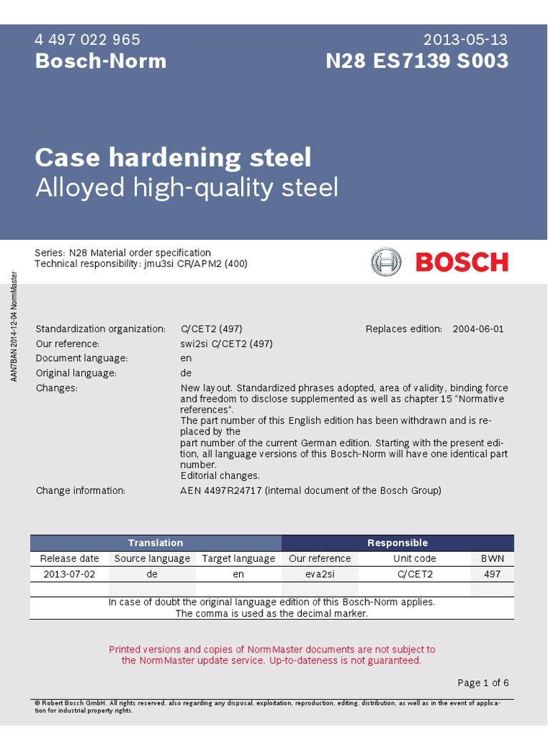 Bosch Raw Material | PDF | Metallurgy | Building Materials