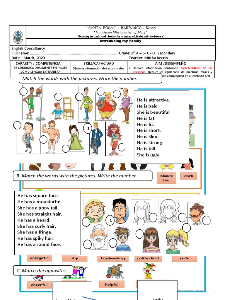 Family Introduction Activity | PDF