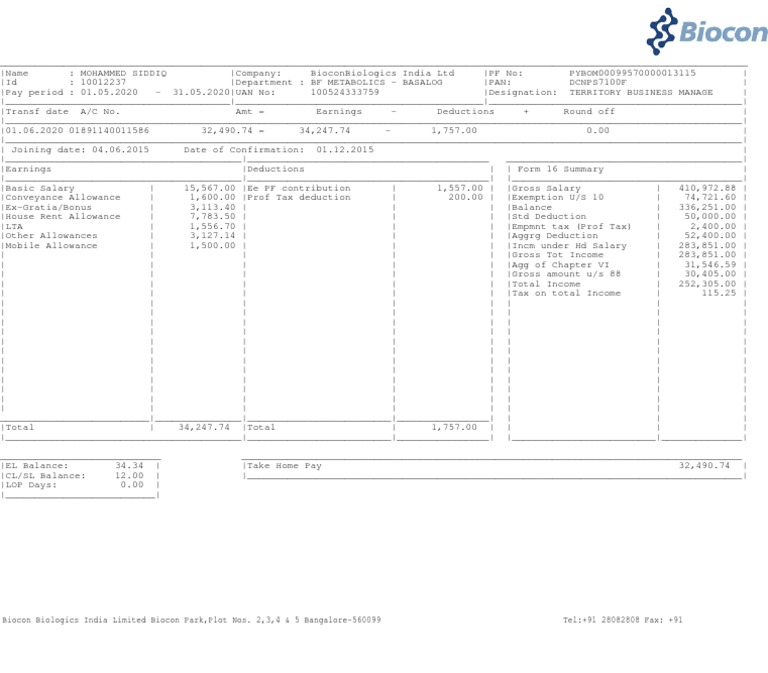 Biocon Biologics India Limited Biocon Park, Plot Nos. 2,3,4 & 5 ...