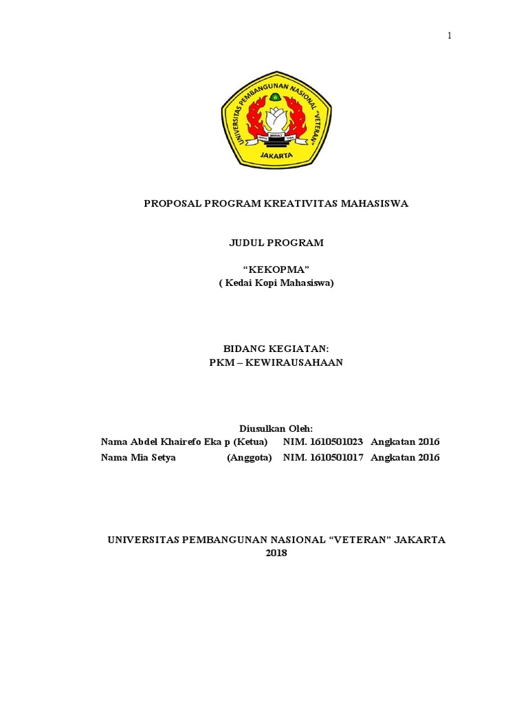 Contoh Proposal Metlit | PDF