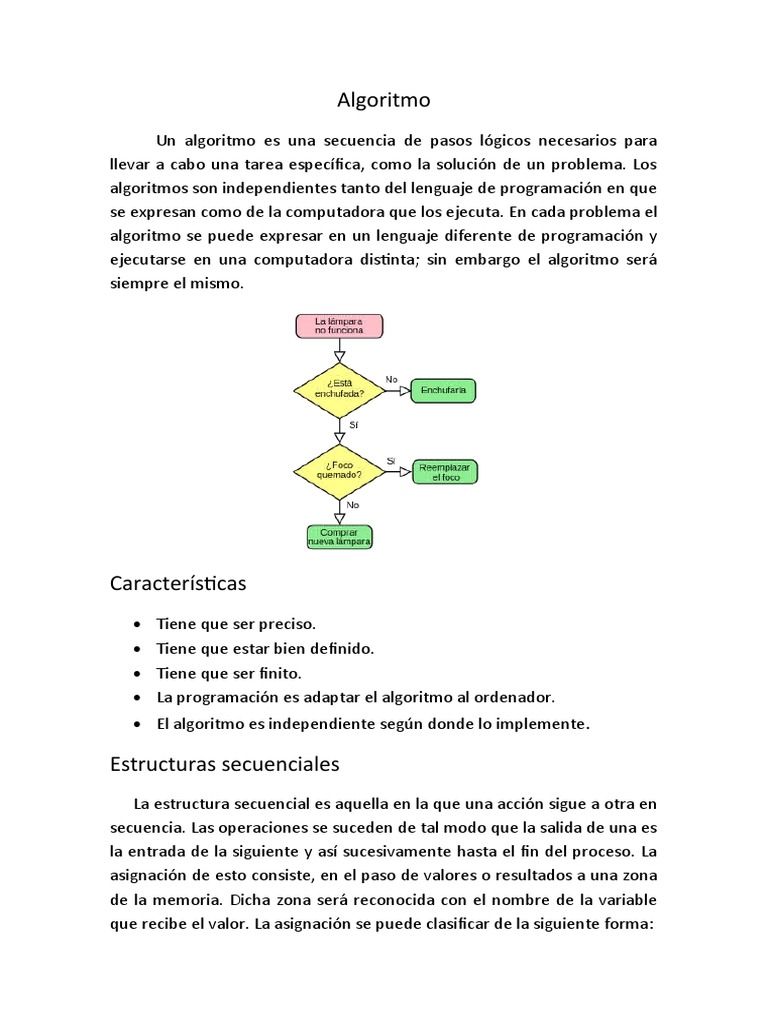 Algoritmo | PDF | Algoritmos | Lógica matemática
