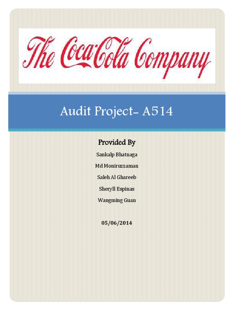 Beverage Industry Audit Insights | PDF | The Coca Cola Company | Drink