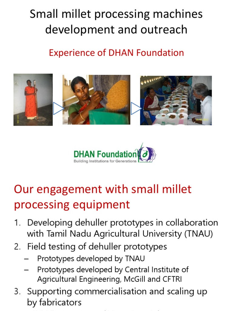 Small millet processing machines | PDF | Nature