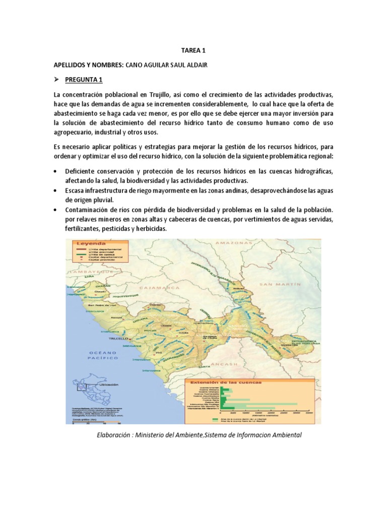 TAREA 1-Hidro | PDF | Cuenca de drenaje | Perú