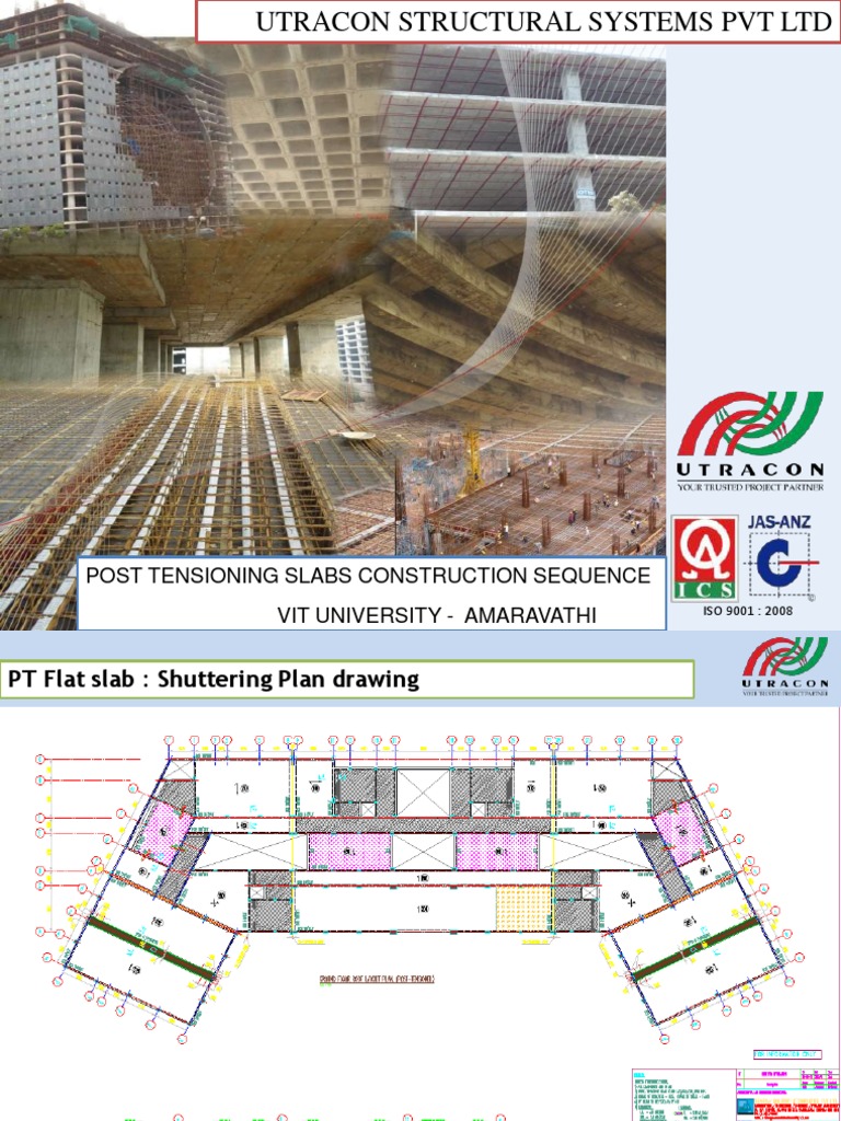 Post Tensioning Slab Construction Guide | PDF | Concrete | Building ...