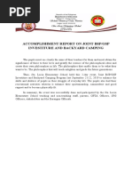 Accomplishment Report BSP GSP Encampment | PDF | Scouting | Outdoor ...