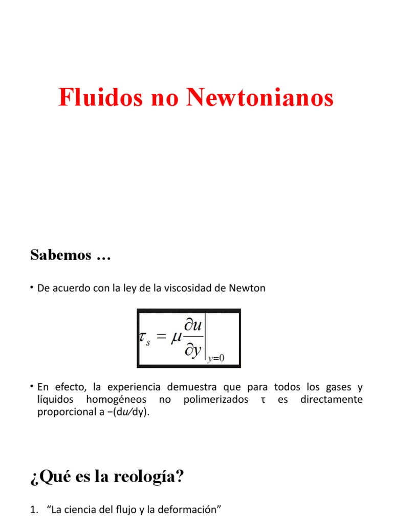 Fluidos No Newtonianos | PDF | Fluido | Viscoelasticidad