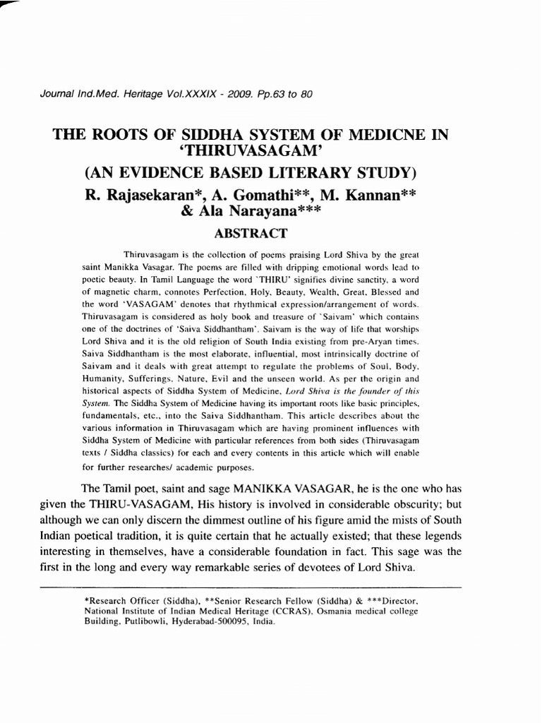 The Roots of Siddha System | PDF | Shiva | Soul
