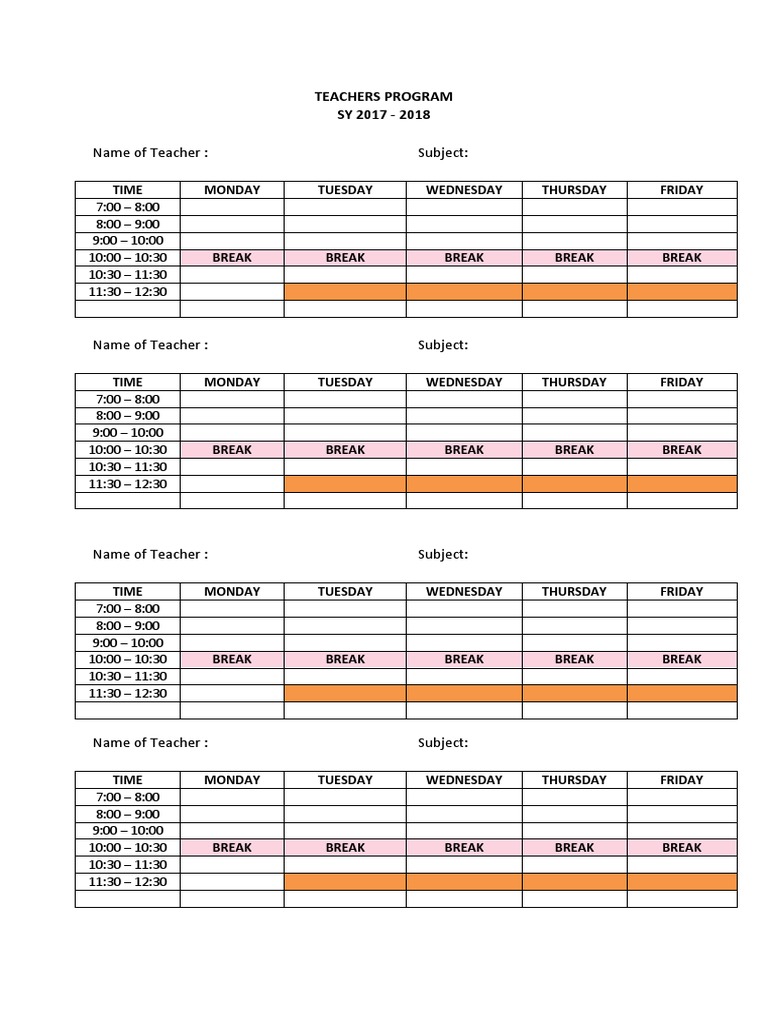 Shs Program Template | PDF