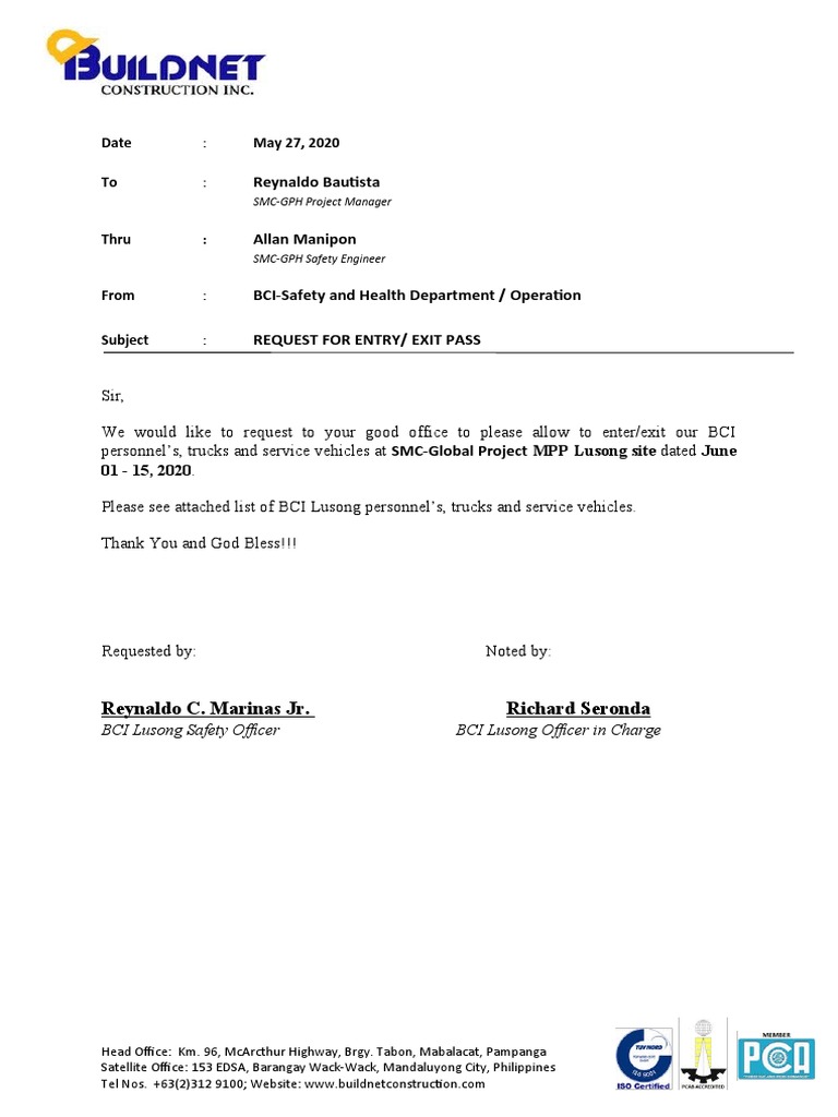 BCI - OFFICIAL LETTERHEAD New Version | PDF