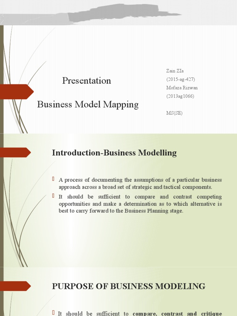 (Slide) Business Models Mapping | PDF | Business Model | Entrepreneurship