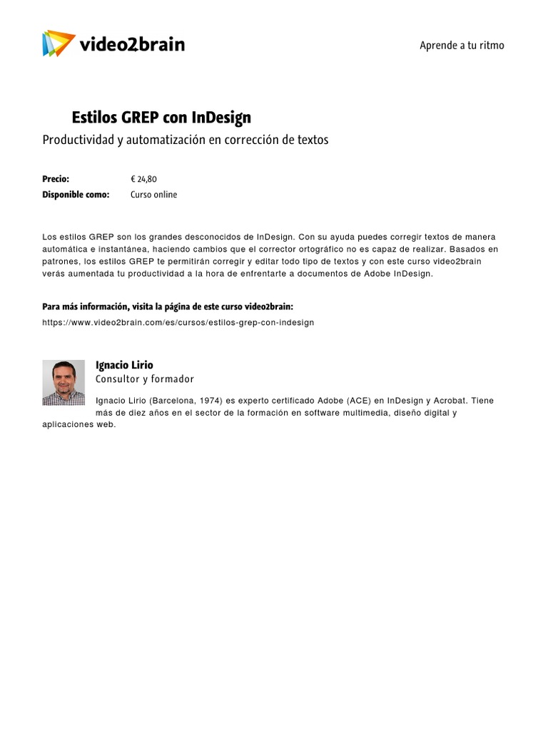 Estilos Grep Con Indesign | PDF