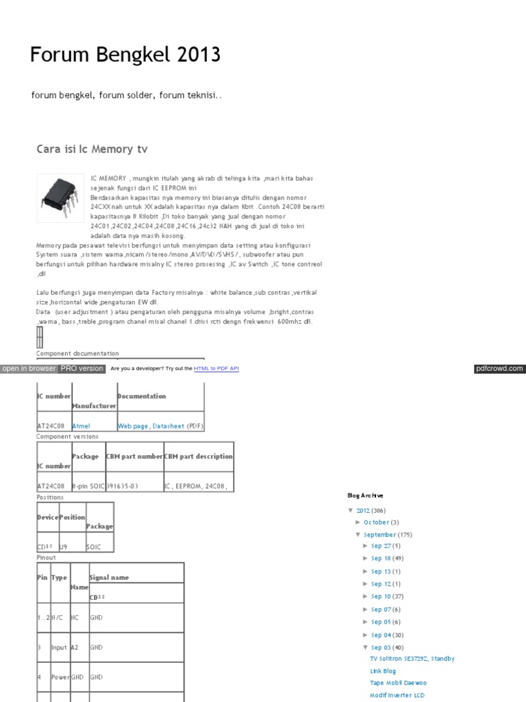 Cara Isi Ic Memory TV | PDF