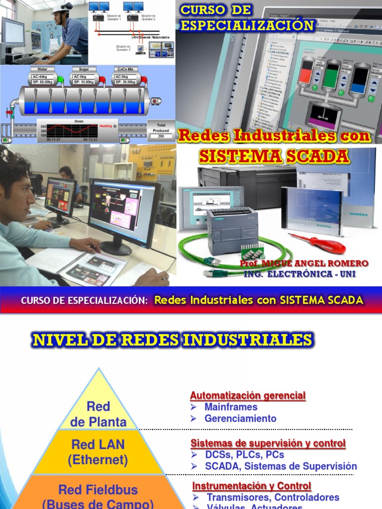 Prof. Miguel Romero - Redes Scada 02 | PDF | Scada | Topología de la red