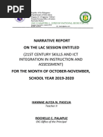 Narrative Report On Slac | PDF | Reading Comprehension | Facilitator
